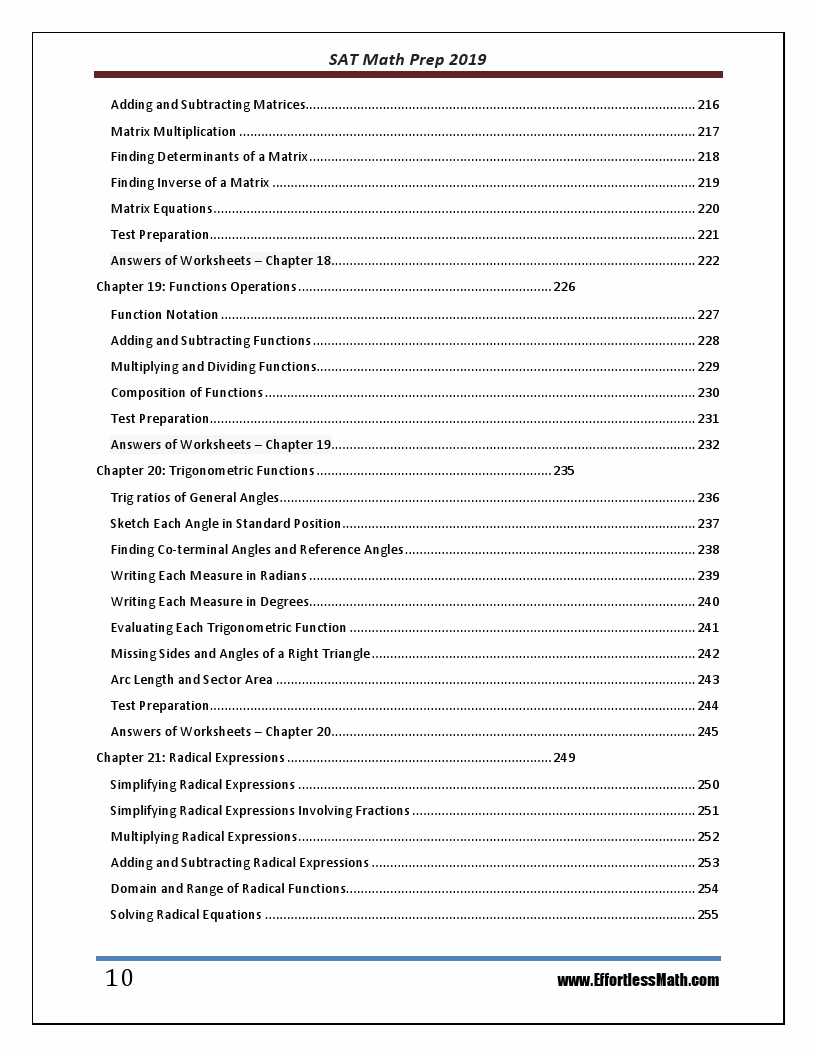 SAT Math Prep 2019: A Comprehensive Review and Ultimate Guide to the ...