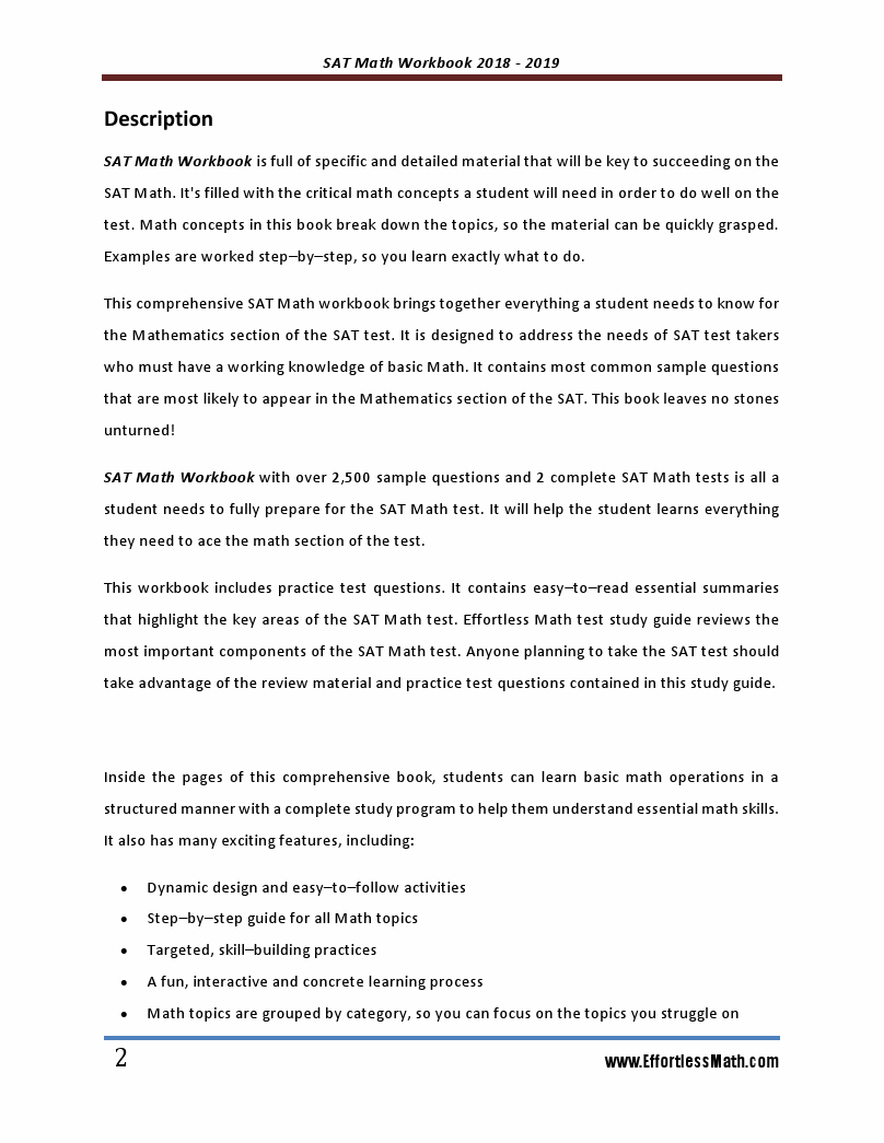 SAT Math Workbook 2018 – 2019: A Comprehensive Review and Step-By-Step ...