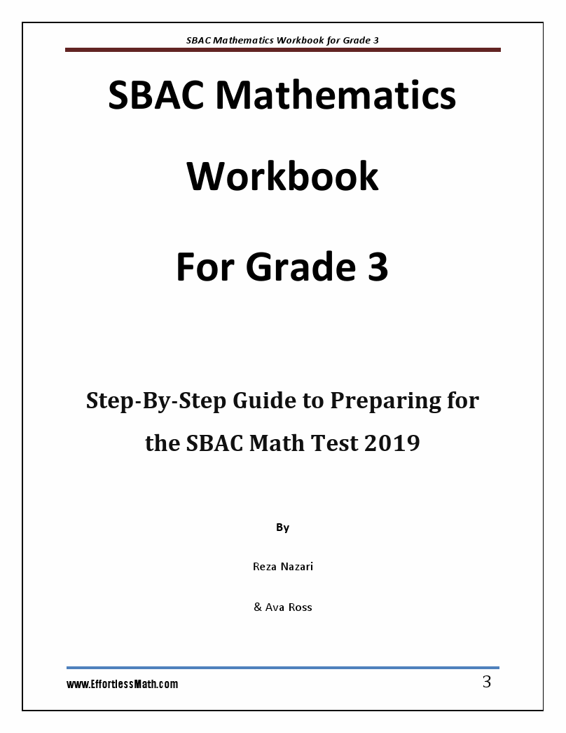 SBAC Mathematics Workbook For Grade 3: Step-By-Step Guide to Preparing ...