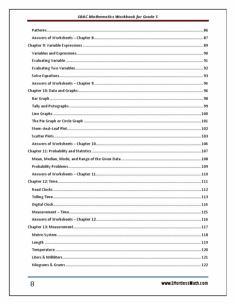 SBAC Mathematics Workbook For Grade 5: Step-By-Step Guide to Preparing ...