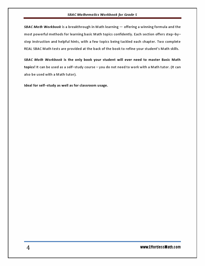 SBAC Mathematics Workbook For Grade 5: Step-By-Step Guide to Preparing ...