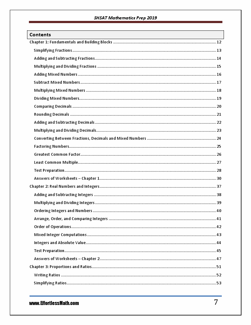 SHSAT Mathematics Prep 2019: A Comprehensive Review and Ultimate Guide ...