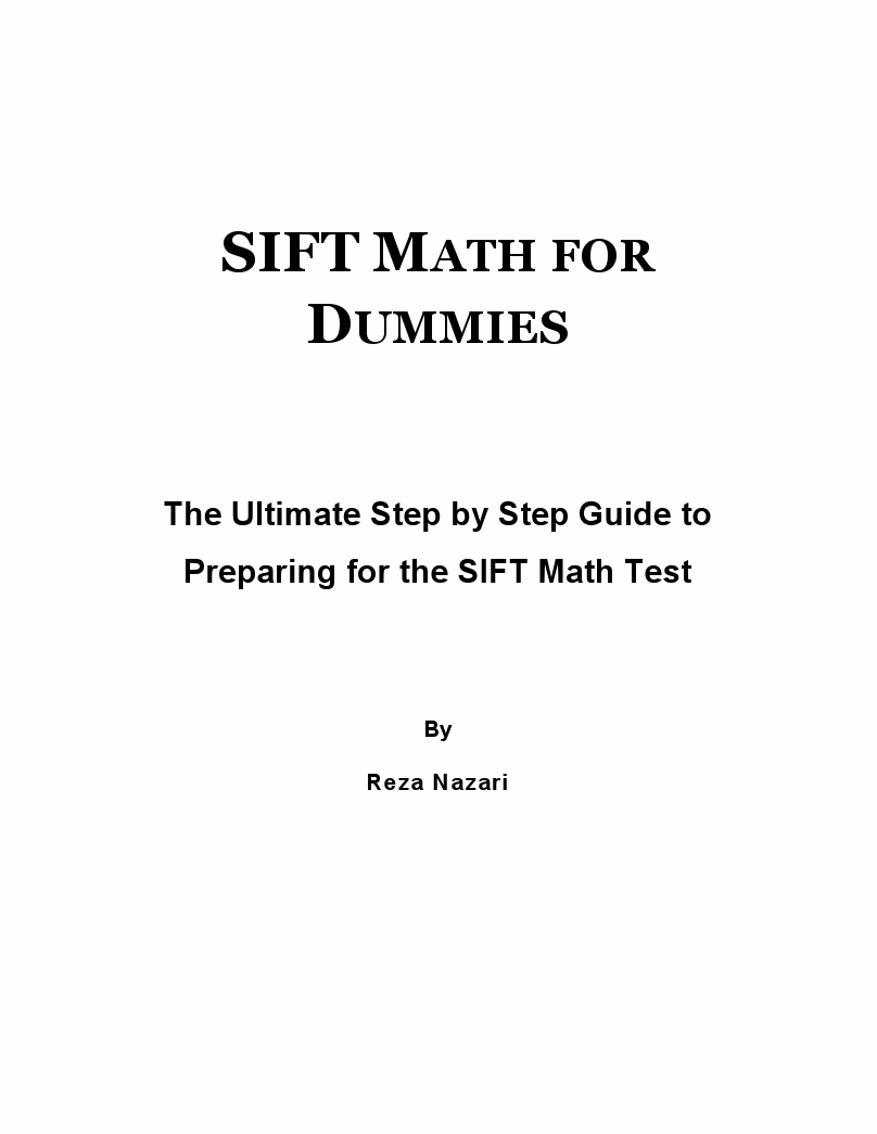 SIFT Math for Beginners 2024: The Ultimate Step by Step Guide to ...