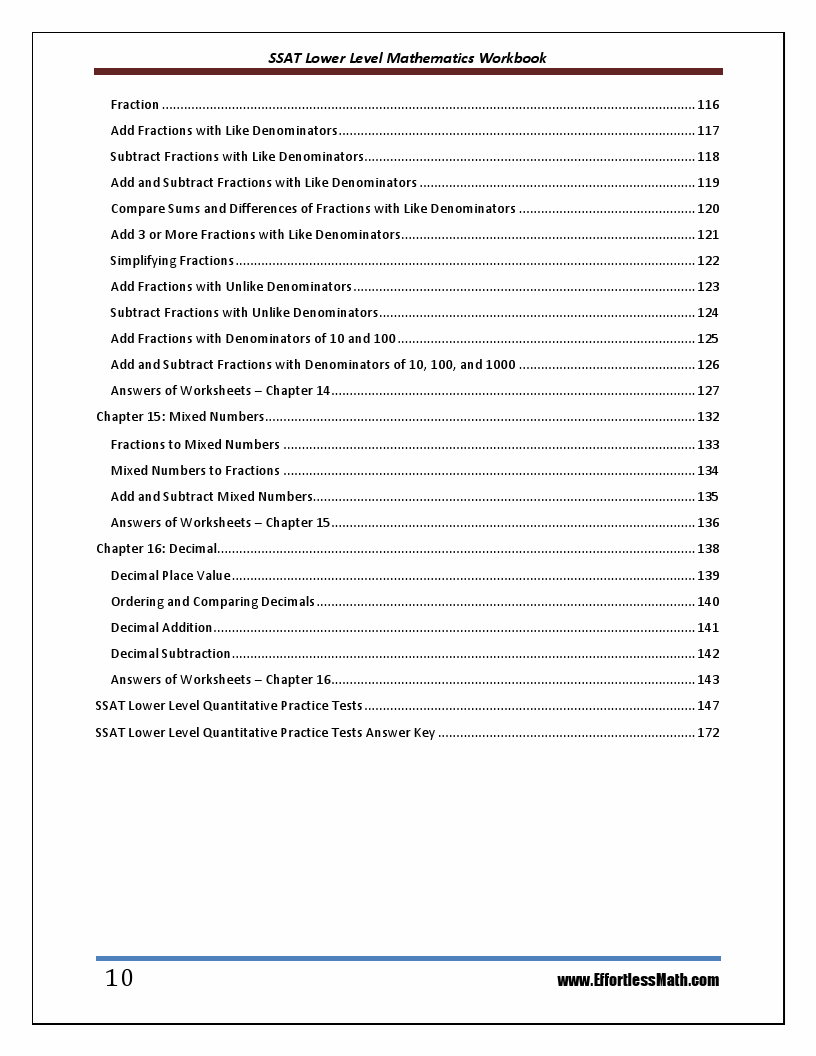 SSAT Lower Level Mathematics Workbook 2018 – 2019: A Comprehensive ...