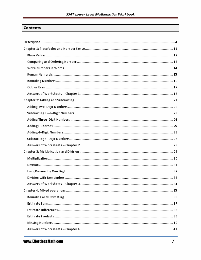 SSAT Lower Level Mathematics Workbook 2018 – 2019: A Comprehensive ...