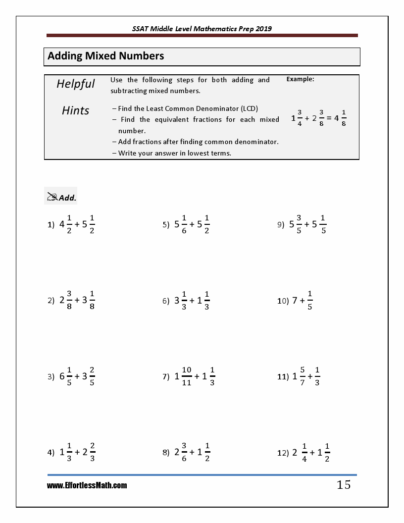 SSAT Middle Level Mathematics Prep 2019: A Comprehensive Review and ...