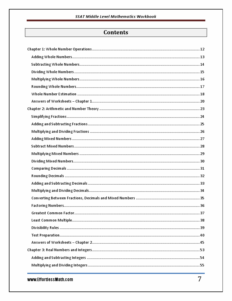 SSAT Middle Level Mathematics Workbook 2018 - 2019: A Comprehensive ...