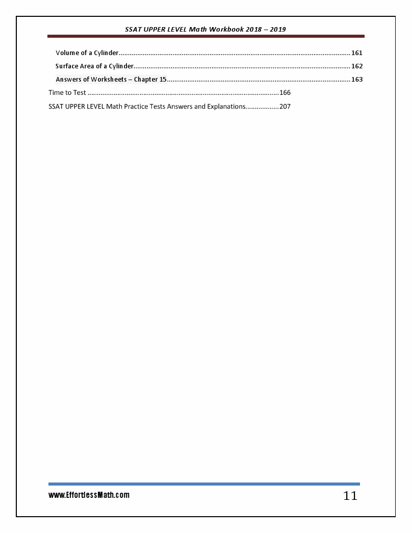 SSAT UPPER LEVEL Math Workbook 2018 – 2019: The Most Comprehensive ...