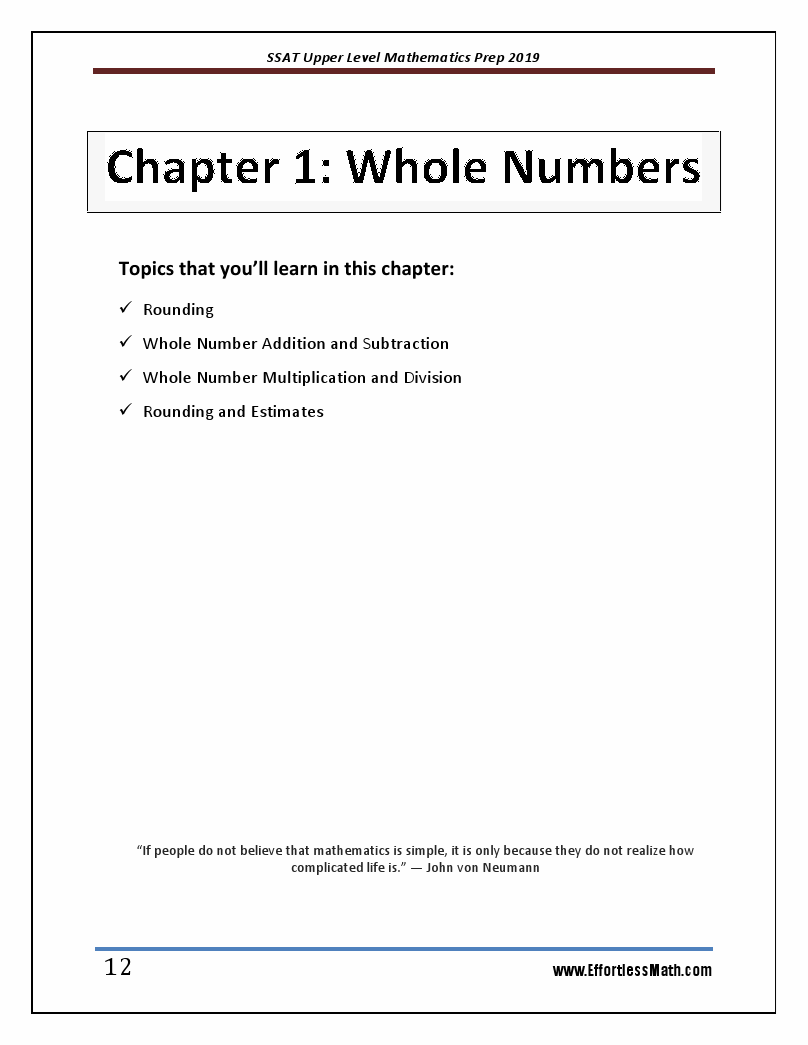 SSAT Upper Level Mathematics Prep 2019: A Comprehensive Review and ...