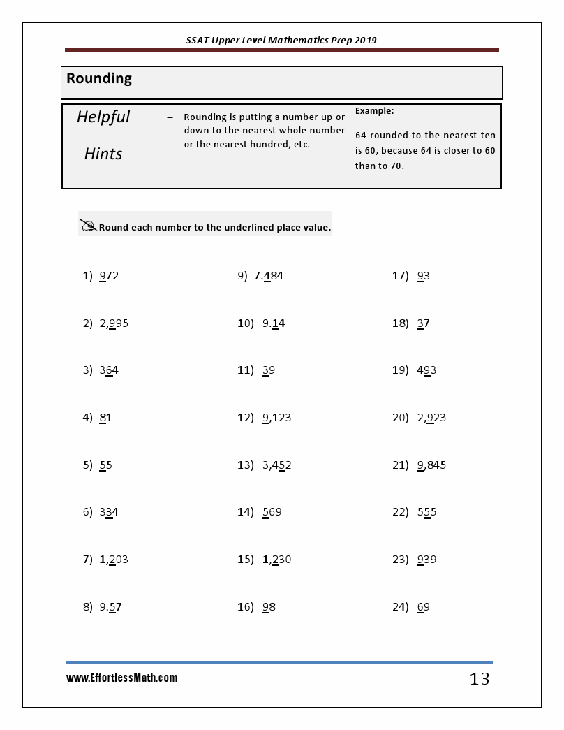 SSAT Upper Level Mathematics Prep 2019: A Comprehensive Review and ...