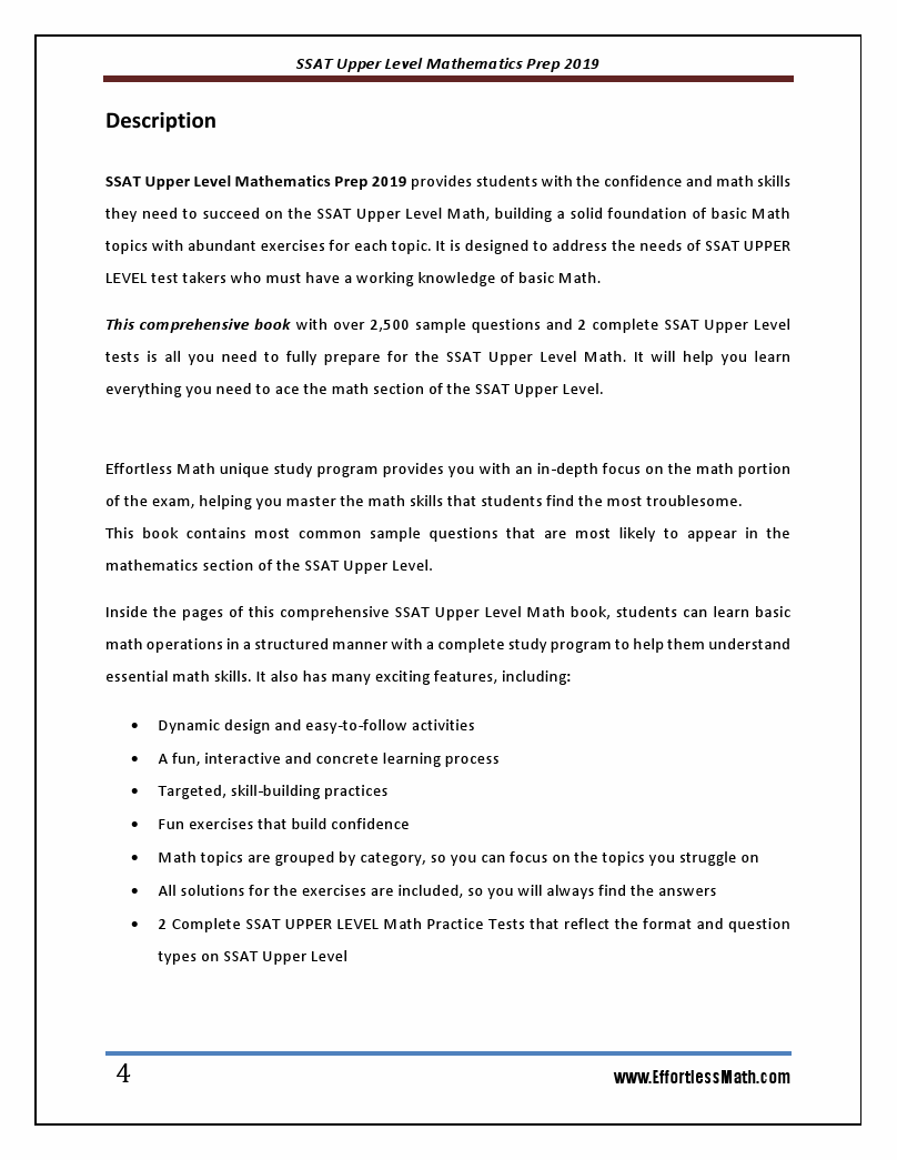 SSAT Upper Level Mathematics Prep 2019: A Comprehensive Review and ...