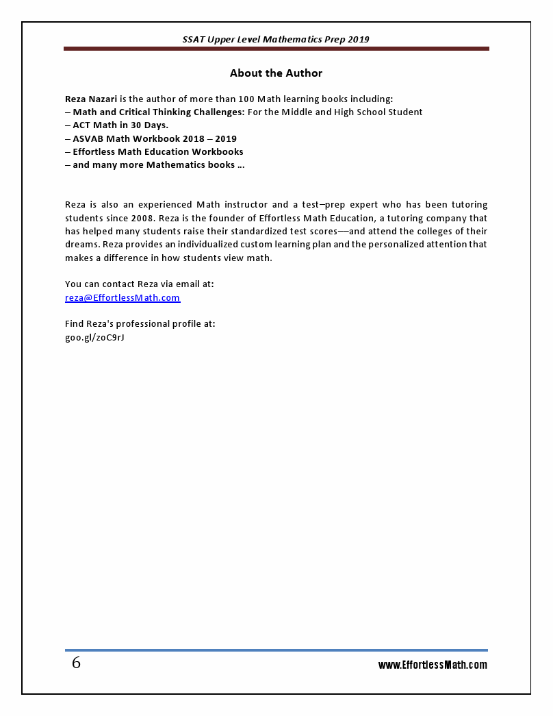 SSAT Upper Level Mathematics Prep 2019: A Comprehensive Review and ...