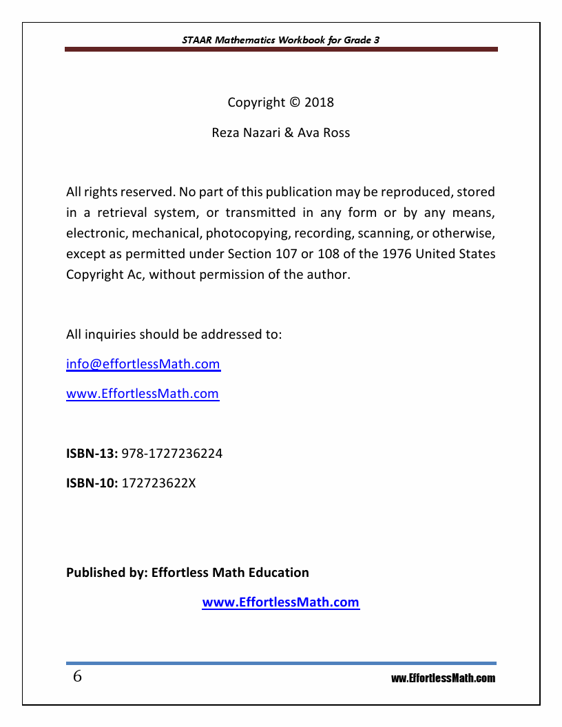 STAAR Mathematics Workbook For Grade 3: Step-By-Step Guide to Preparing ...