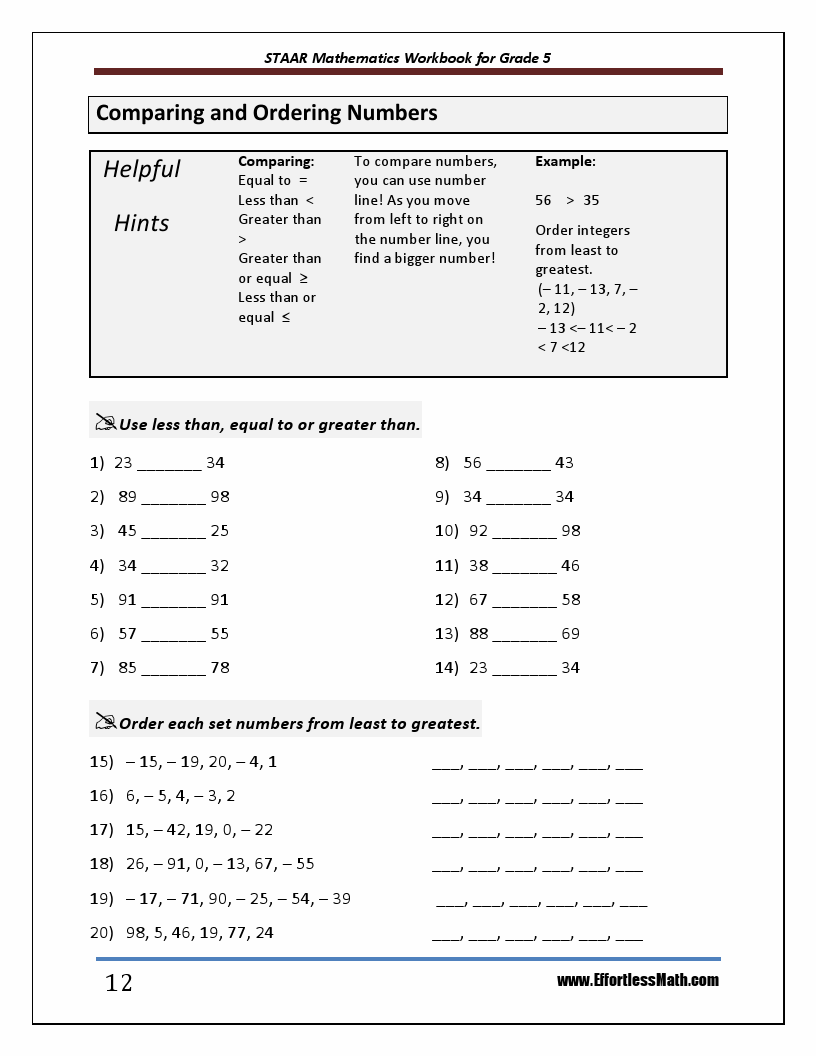 STAAR Mathematics Workbook For Grade 5: Step-By-Step Guide to Preparing ...
