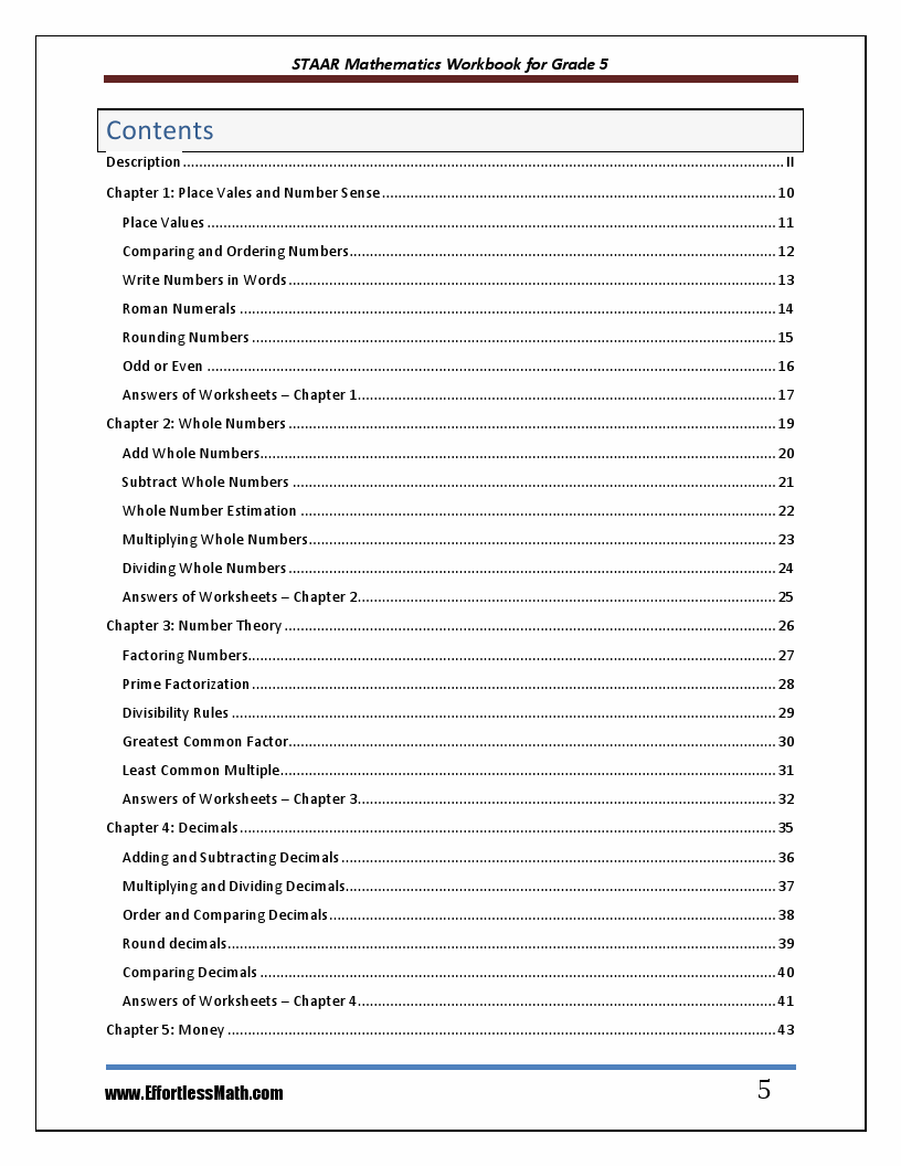 STAAR Mathematics Workbook For Grade 5: Step-By-Step Guide to Preparing ...