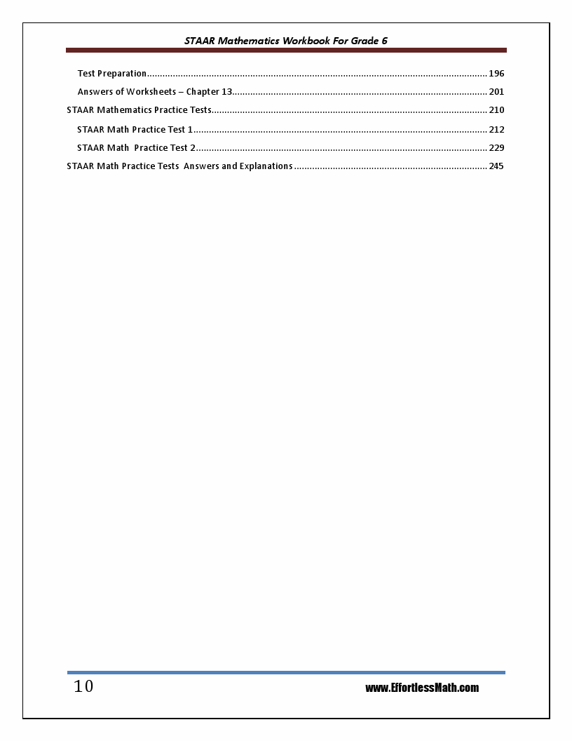 STAAR Mathematics Workbook For Grade 6: Step-By-Step Guide to Preparing ...