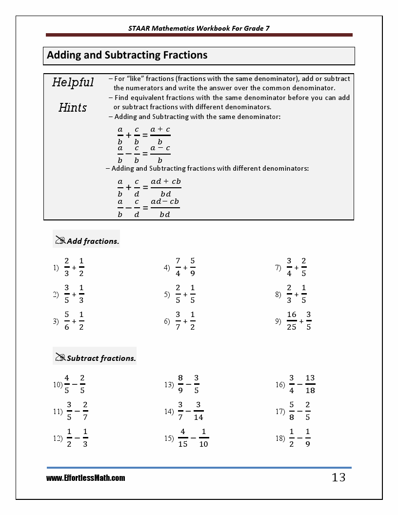 Staar Mathematics Workbook For Grade 7 Step By Step Guide To Preparing