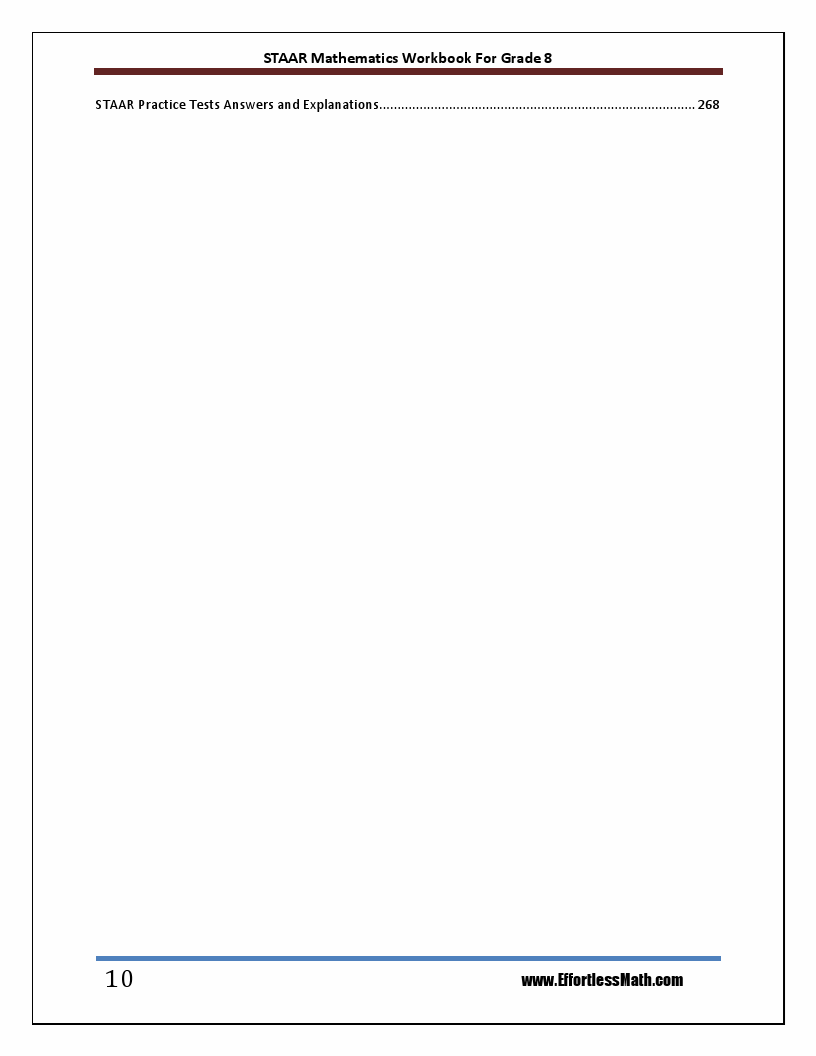 STAAR Mathematics Workbook For Grade 8: Step-By-Step Guide to Preparing ...