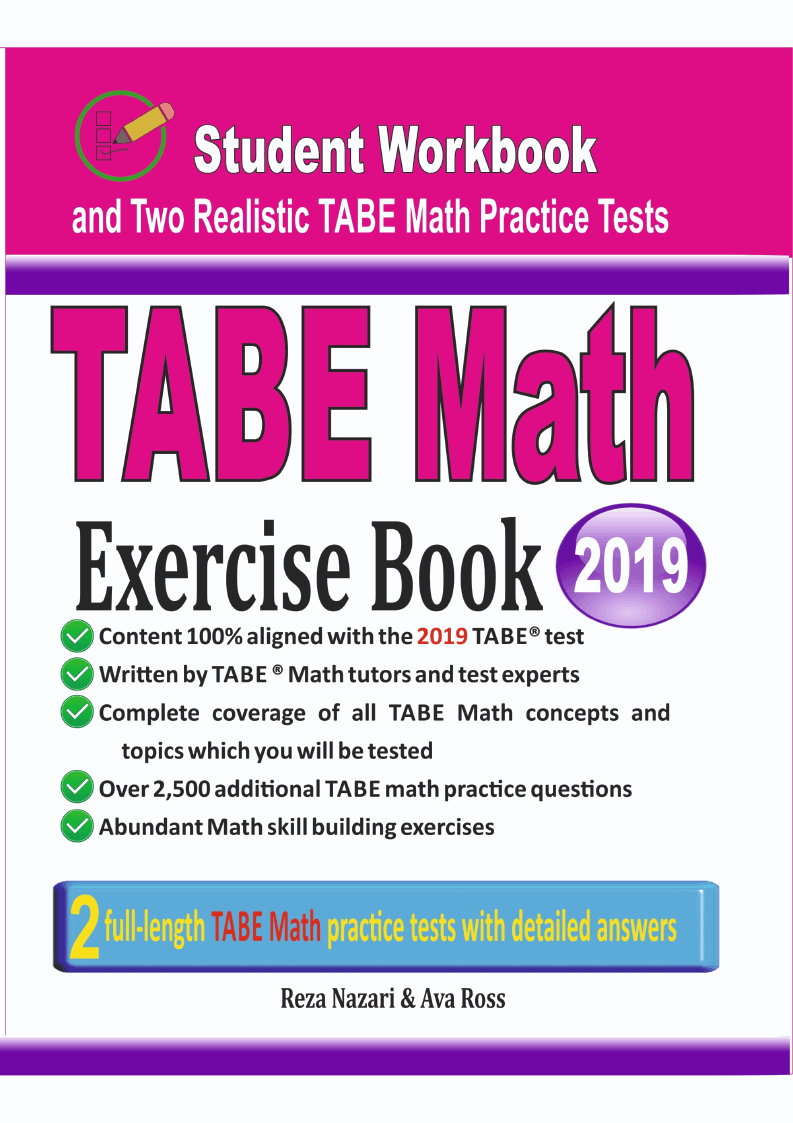 TABE Math Exercise Book: Student Workbook and Two Realistic TABE Math ...