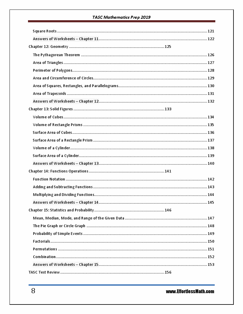 TASC Mathematics Prep 2019: A Comprehensive Review and Ultimate Guide ...