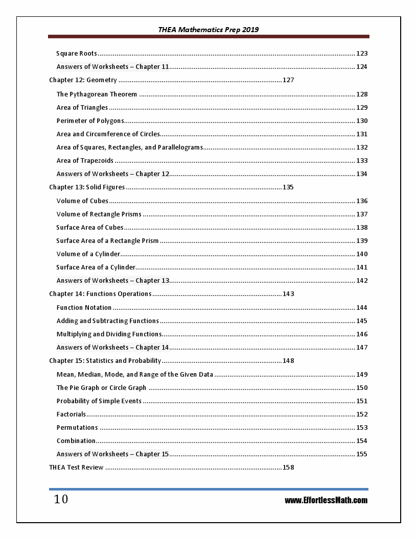 THEA Mathematics Prep 2019: A Comprehensive Review and Ultimate Guide ...