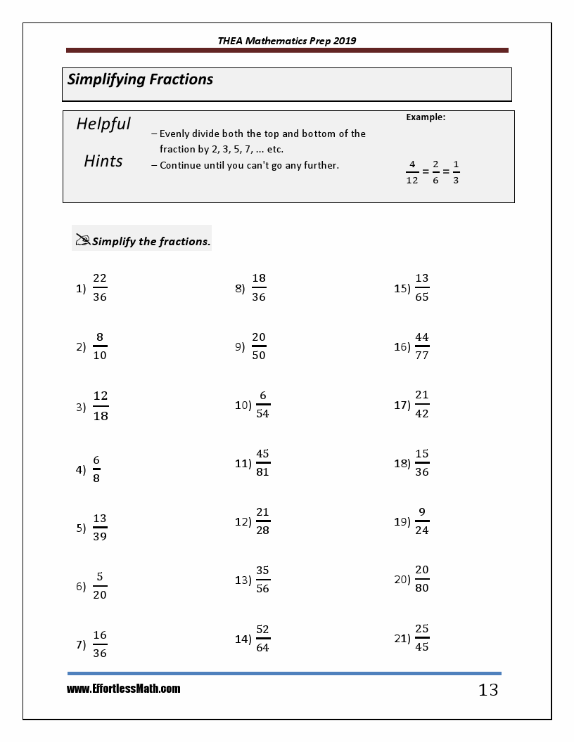 THEA Mathematics Prep 2019: A Comprehensive Review and Ultimate Guide ...
