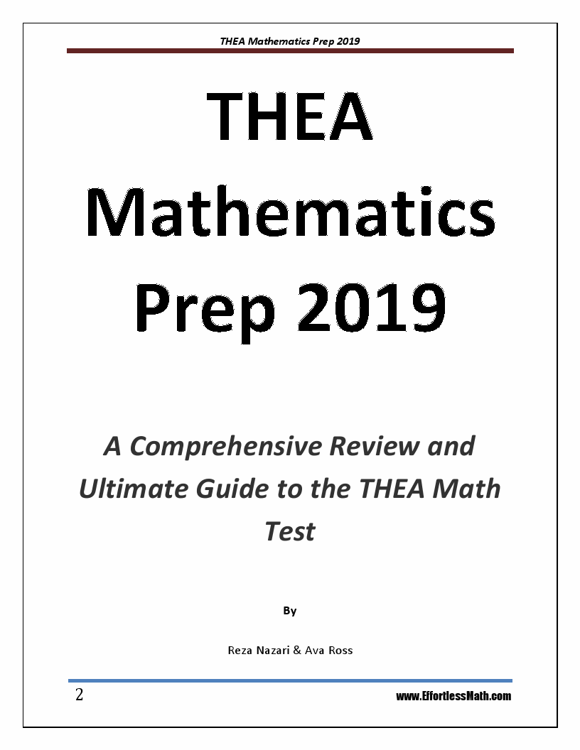 THEA Mathematics Prep 2019: A Comprehensive Review and Ultimate Guide ...