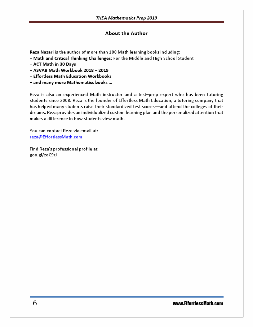 THEA Mathematics Prep 2019: A Comprehensive Review and Ultimate Guide ...