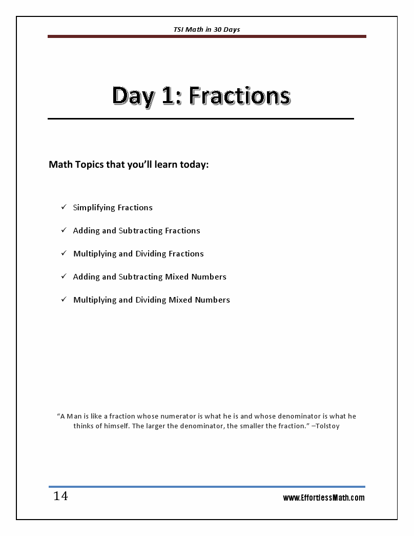 TSI Math in 30 Days: The Ultimate Crash Course to Preparing for the TSI ...