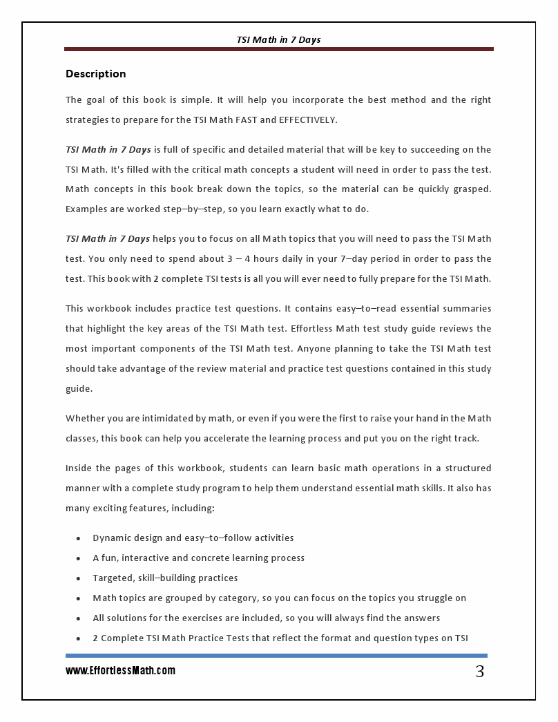 TSI Math in 7 Days: Step-By-Step Guide to Preparing for the TSI Math ...