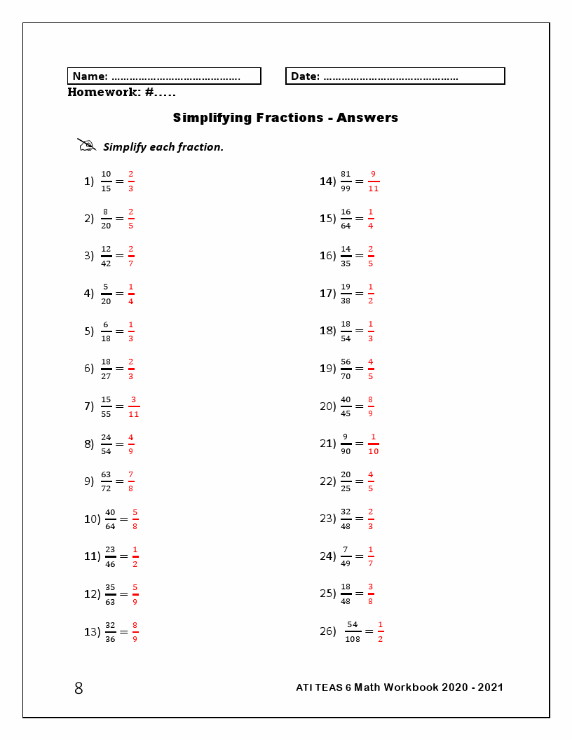 ATI TEAS 6 Math Workbook 2020 – 2021: The Most Comprehensive Review for ...
