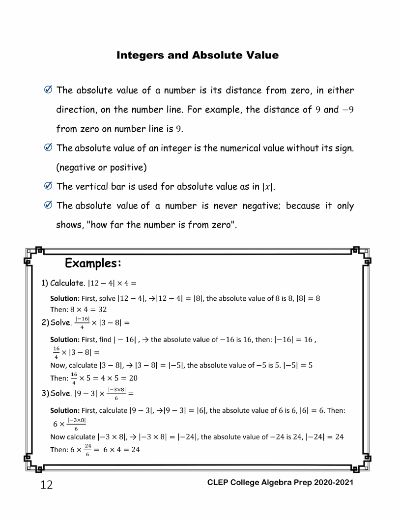 CLEP College Algebra Prep 2020-2021: The Most Comprehensive Review and ...