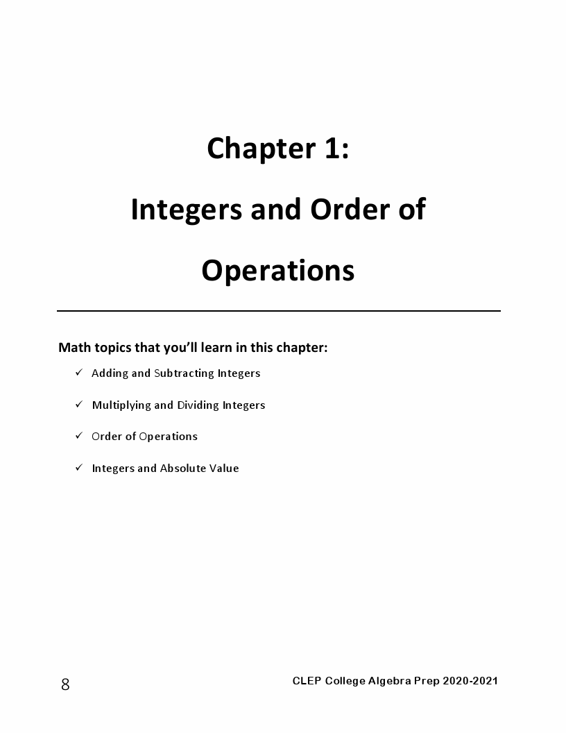 CLEP College Algebra Prep 2020-2021: The Most Comprehensive Review and ...