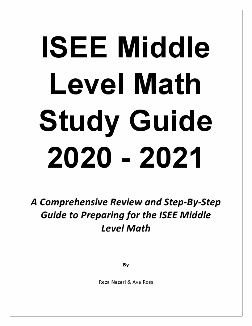 ISEE Middle Level Math Study Guide 2020 – 2021: A Comprehensive Review ...