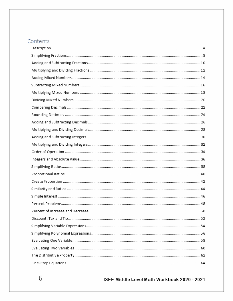 ISEE Middle Level Math Workbook 2020 – 2021: The Most Comprehensive ...