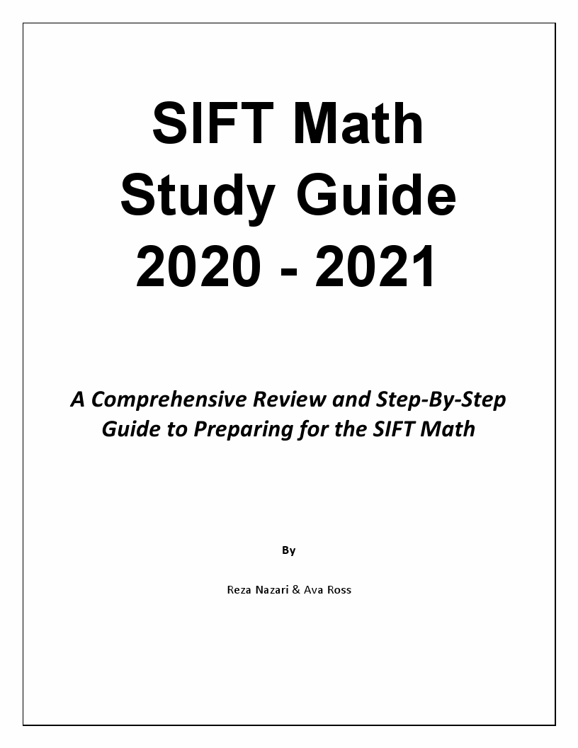 SIFT Math Study Guide 2020 – 2021: A Comprehensive Review and Step-By ...