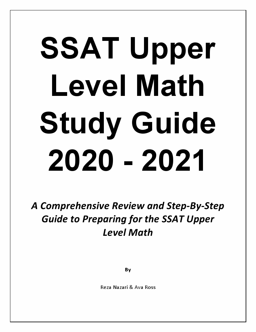 SSAT Upper Level Math Study Guide 2020 – 2021: A Comprehensive Review ...