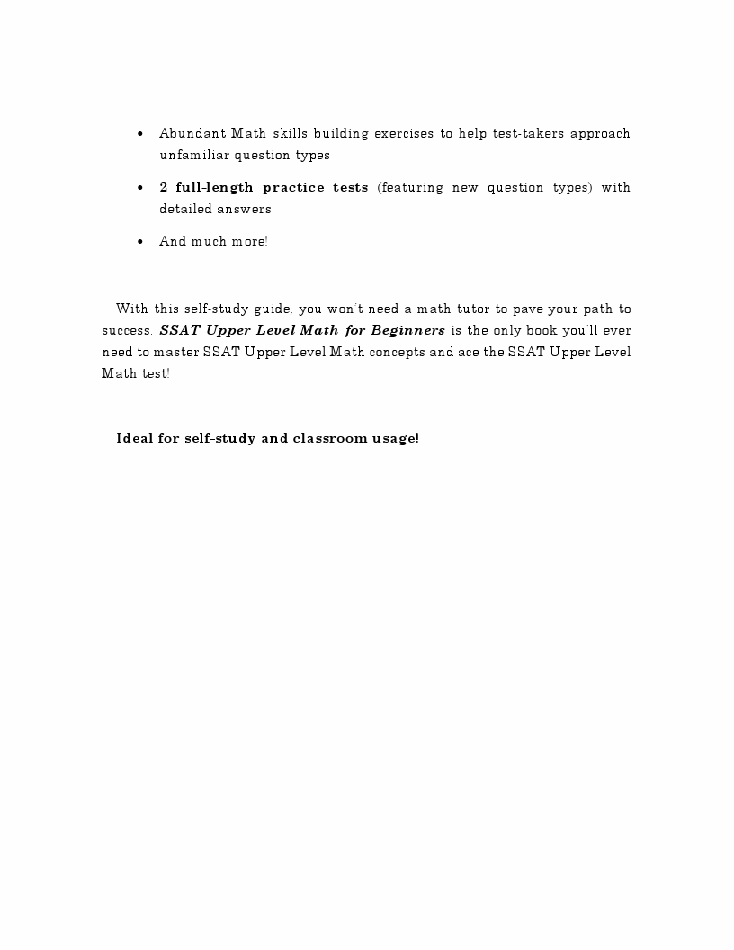 SSAT Upper Level Math for Beginners 2023: The Ultimate Step by Step ...
