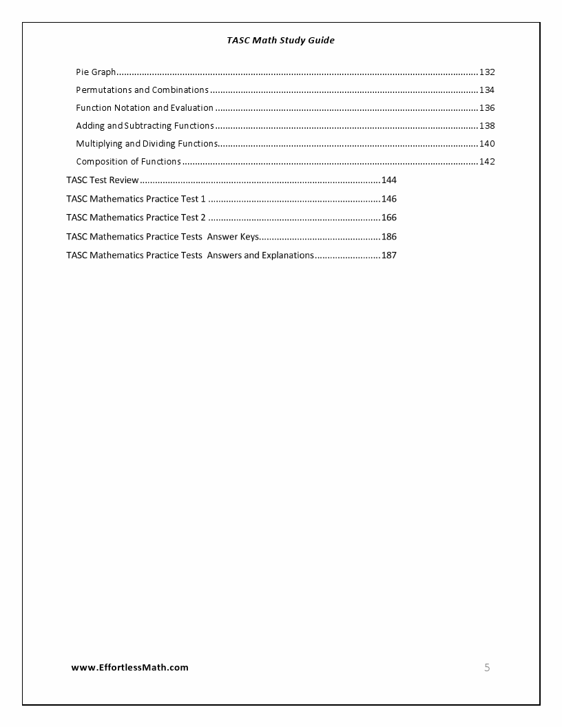 TASC Math Study Guide 2020 – 2021: A Comprehensive Review and Step-By ...