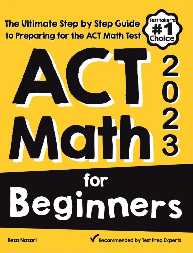 Top 10 ACT Math Prep Books (Our 2023 Favorite Picks) - Effortless Math ...