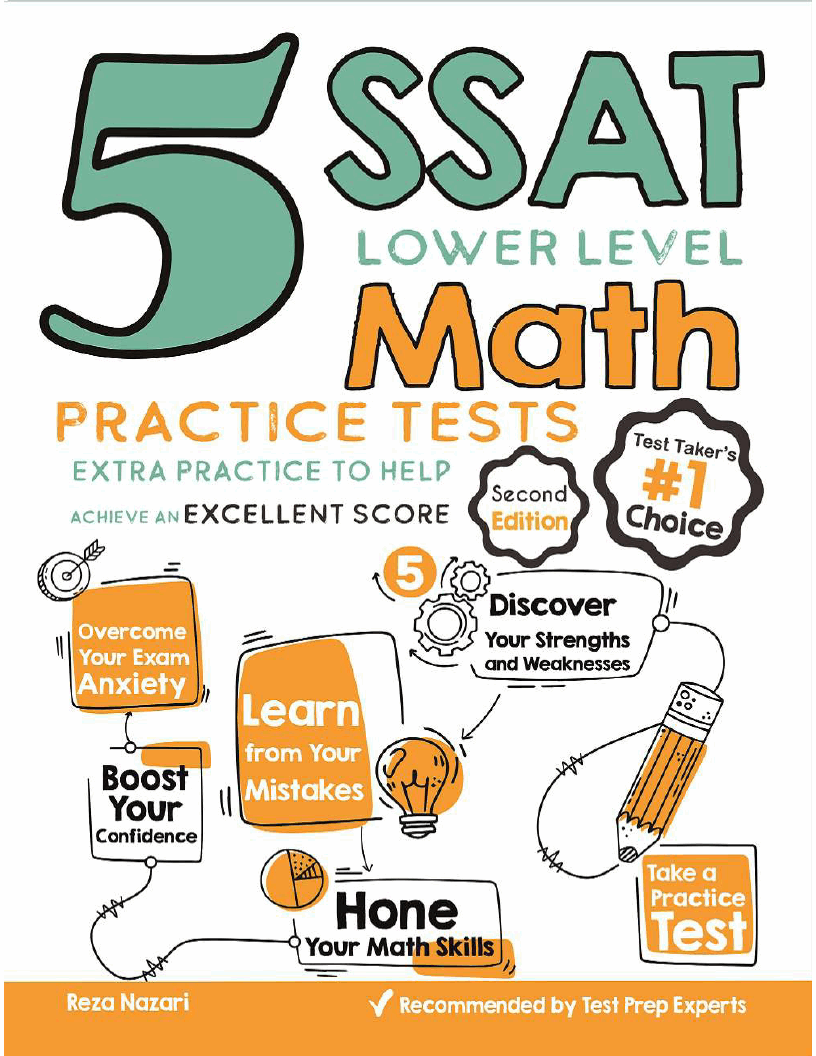 5 SSAT Lower Level Math Practice Tests: Extra Practice to Help Achieve ...