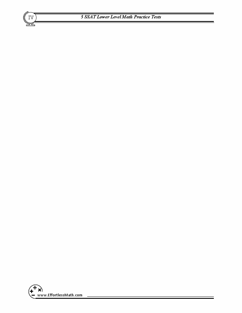 5 SSAT Lower Level Math Practice Tests: Extra Practice to Help Achieve ...