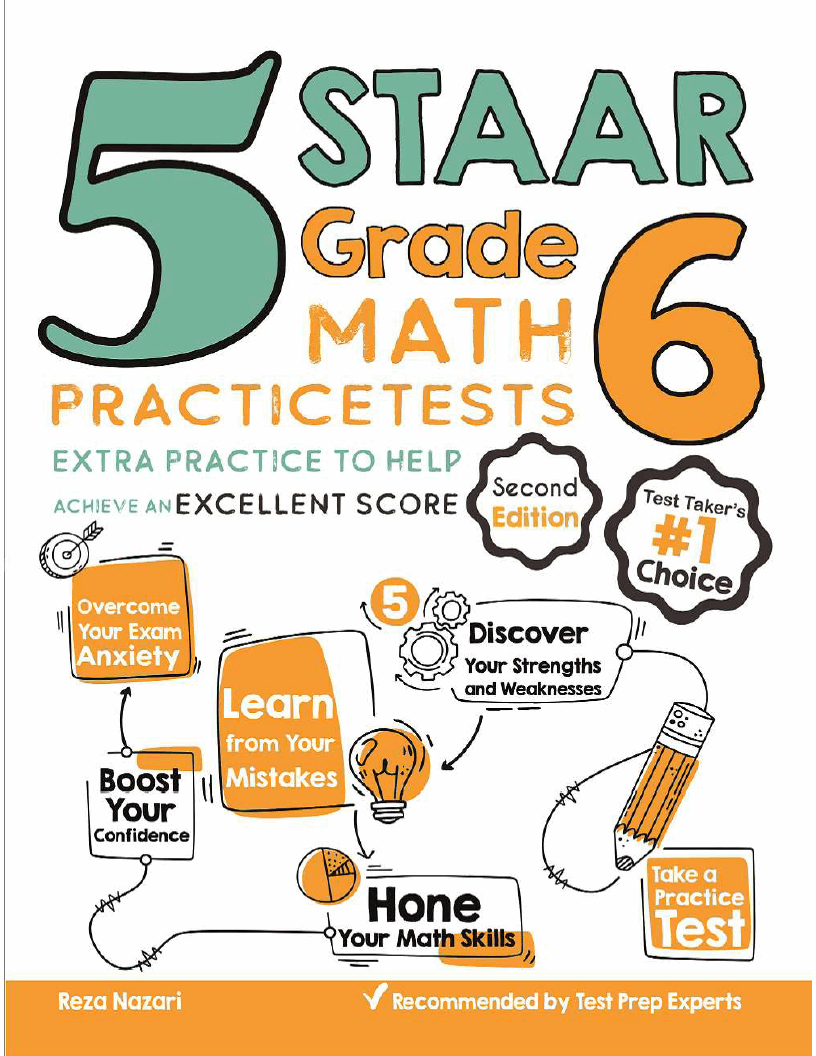 5 Staar Grade 6 Math Practice Tests Extra Practice To Help Achieve An
