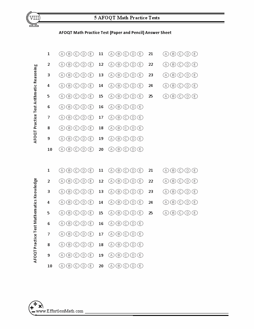 5 AFOQT Math Practice Tests: Extra Practice to Help Achieve an ...