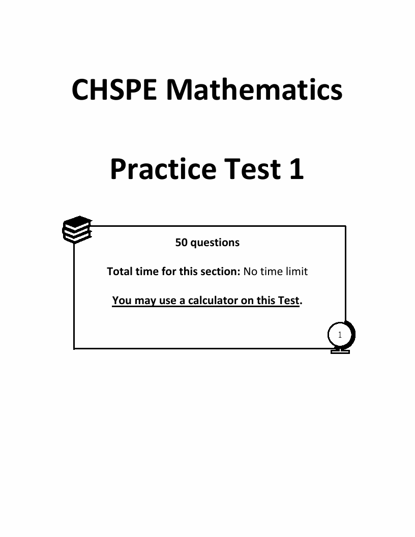 5 CHSPE Math Practice Tests: Extra Practice to Help Achieve an ...