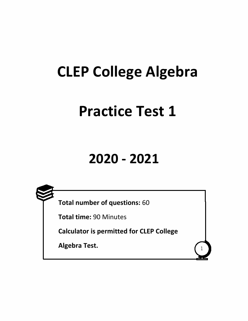 5 CLEP College Algebra Practice Tests: Extra Practice to Help Achieve ...