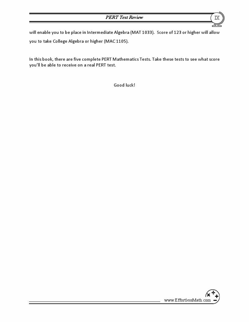 5 PERT Math Practice Tests: Extra Practice to Help Achieve an Excellent ...