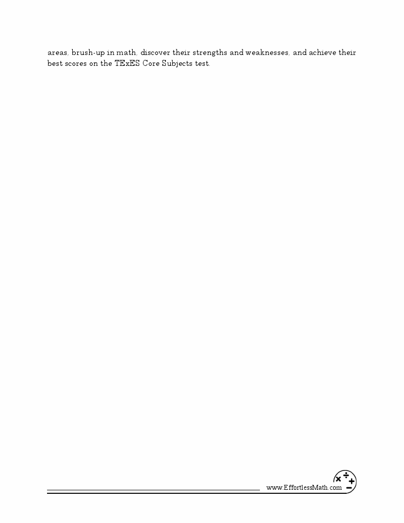5 TExES Core Subjects EC-6 Mathematics Practice Tests: Extra Practice ...