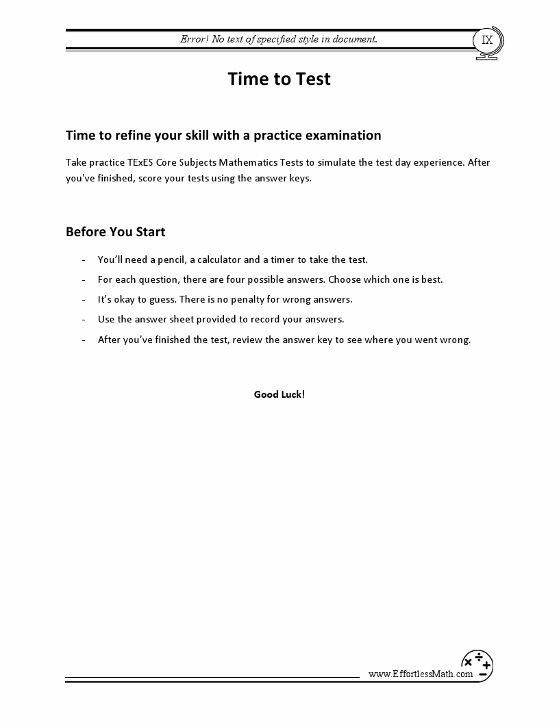 5 TExES Core Subjects EC-6 Mathematics Practice Tests: Extra Practice ...
