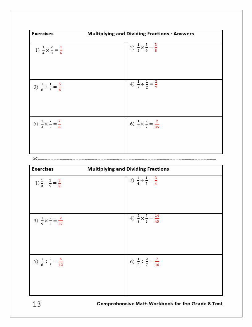 Comprehensive Math Workbook for Grade 8: Student Workbook and 2 ...